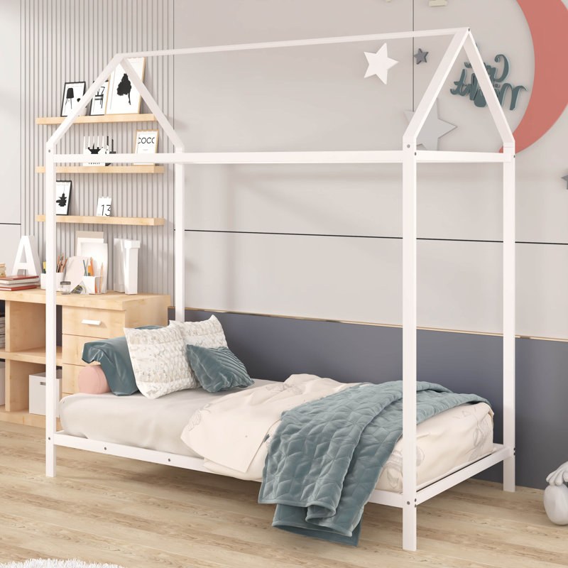 Harper Orchard Mahe Twin Canopy Bed by Harper Orchard Wayfair